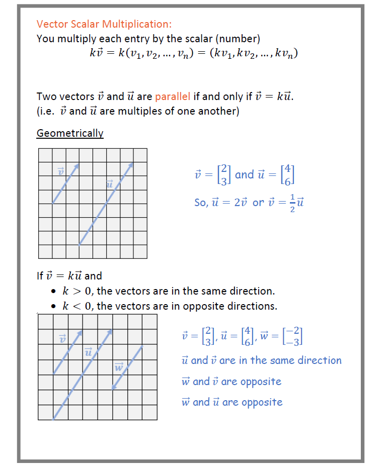 [Solution] Vector Addition and Scalar Multiplication | Wizeprep