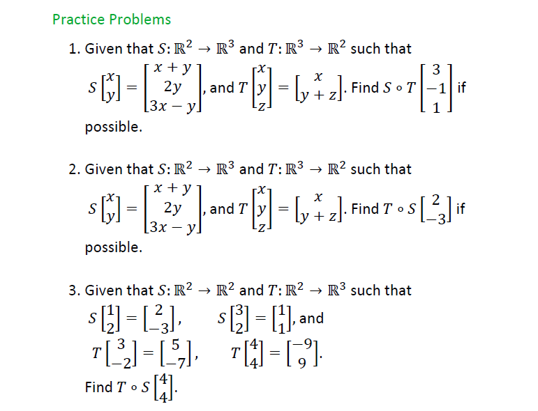 [Solution] Composition of Transformations | Wizeprep